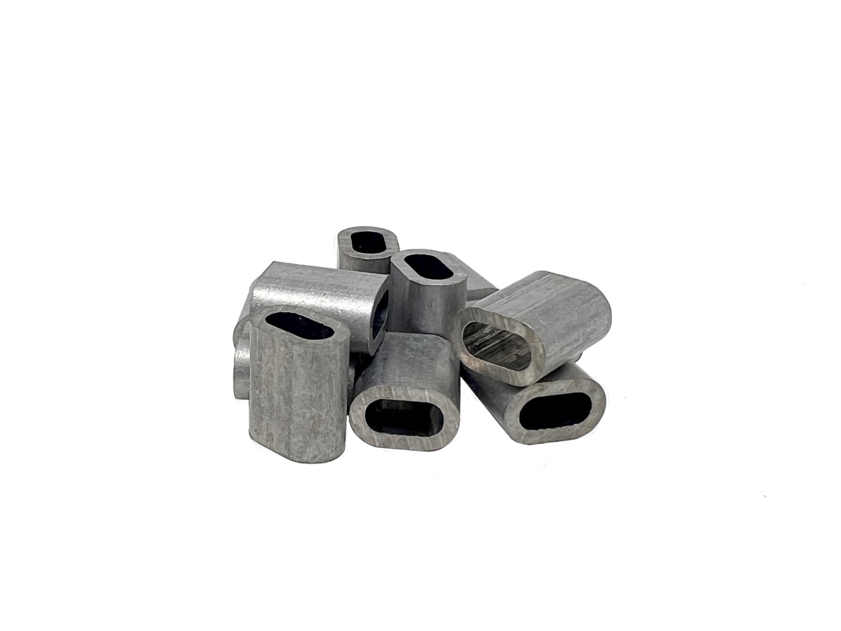 2.5mm Aluminium Ferrules - Pack of 100 | Collins Nets
